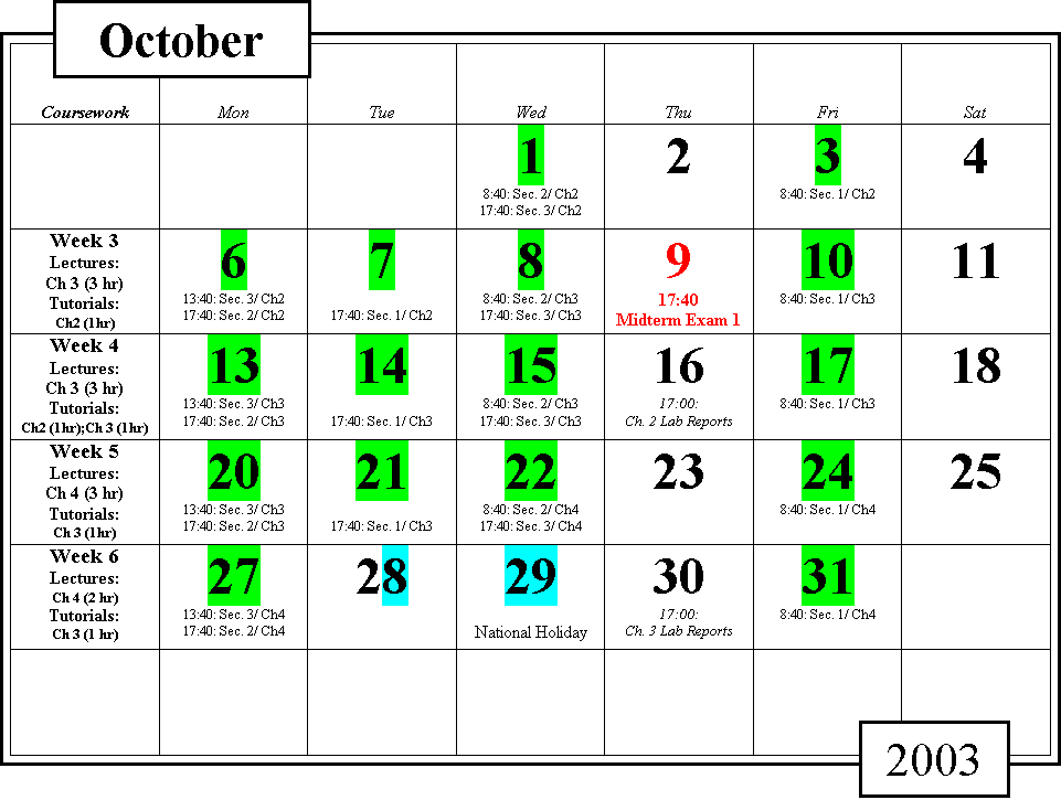 Calendar